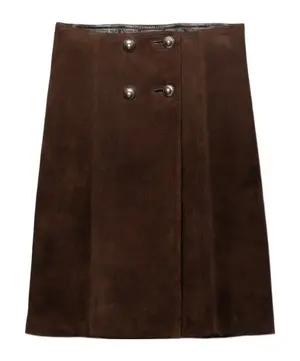 Prada Suede Skirt - Rust