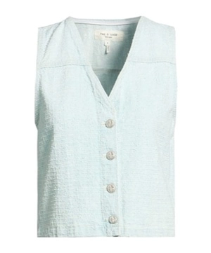 Rag & Bone Sleeveless V-neck Top - White