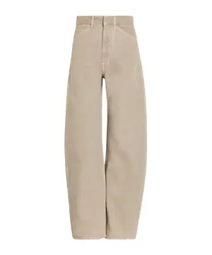 LEMAIRE High-waisted Barrel Leg Jeans - Nude
