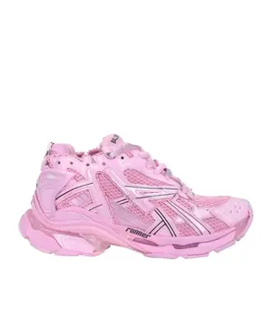 Balenciaga Balenciaga Lace-Up Logo Sneakers Pink