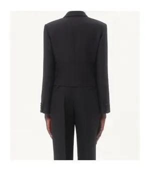 Valentino Garavani Crepe Couture Jacket With Heart-shaped Buttons