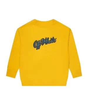 Off-White Baseball Logo Cotton Sweatshirt