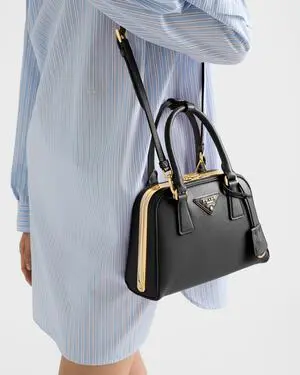 Prada Pyramid Saffiano Leather Mini Bag