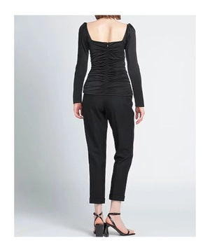 GANNI Ruched Long Sleeve Top