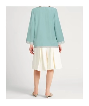 Tory Burch Embroidered Long Sleeve Cover-up - Blue