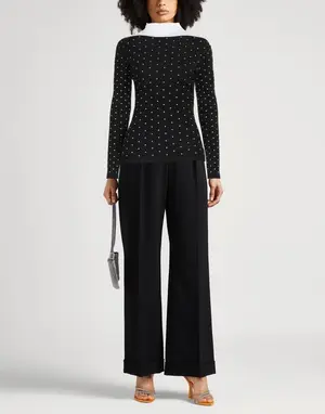 Marni Two-tone Knitted Turtleneck Sweater