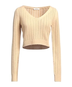 Max Mara V-neck Cable-knit Cropped Sweater - Nude