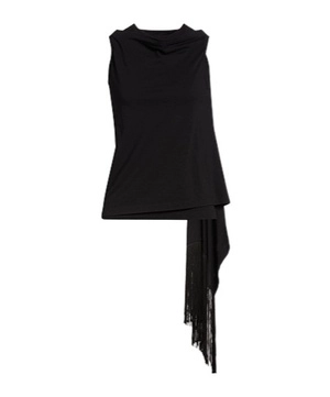 MAISON MARGIELA Solid-colored Sleeveless Top - Black