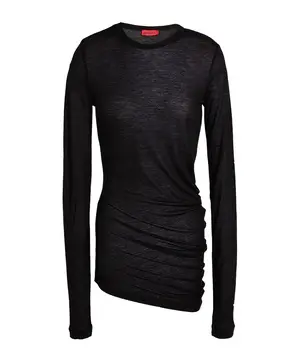 MAXCO. Max&co. Long Sleeve T-shirt With Asymmetrical Hem