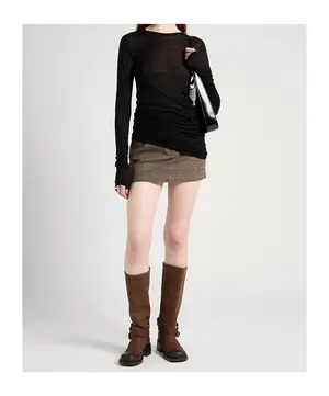 MAXCO. Max&co. Long Sleeve T-shirt With Asymmetrical Hem