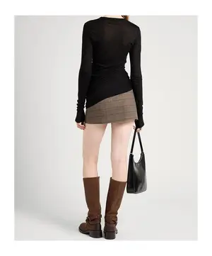 MAXCO. Max&co. Long Sleeve T-shirt With Asymmetrical Hem