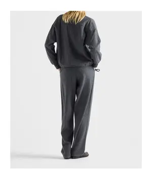 Prada Zipped Cardigan With Triangle Patch