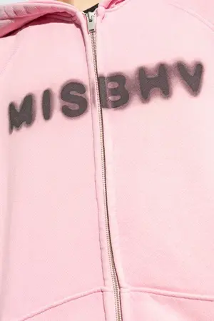 MISBHV Logo-printed Zip-up Hoodie