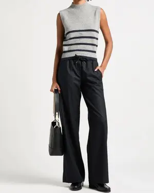 Brunello Cucinelli Sleeveless High Neck Striped Sweater Vest
