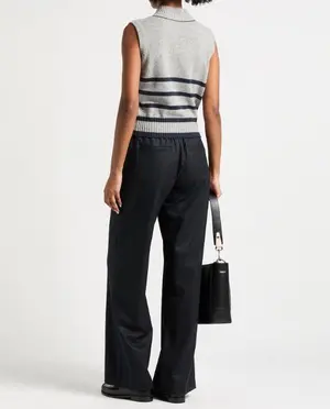 Brunello Cucinelli Sleeveless High Neck Striped Sweater Vest