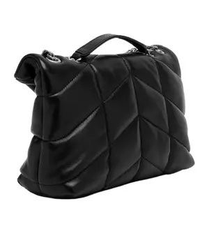 Saint Laurent Leather Shoulder Bag - Black