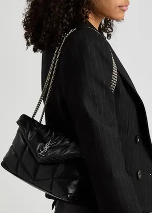 Saint Laurent Leather Shoulder Bag - Black