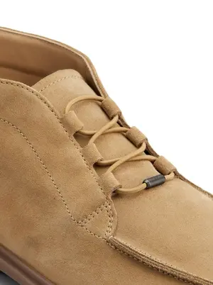 TOD'S Suede Elastic-lace Desert Boots