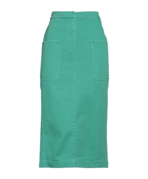 Max Mara Denim Pencil Skirt With Rear Slit - Blue