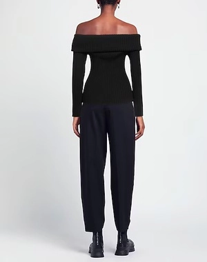 Tory Burch Off-the-shoulder Ribbed Knit Sweater