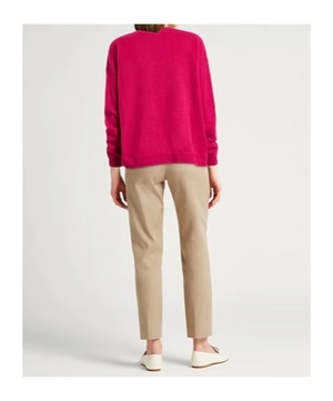 Max Mara Crew Neck Sweater With Crystal Embellishments