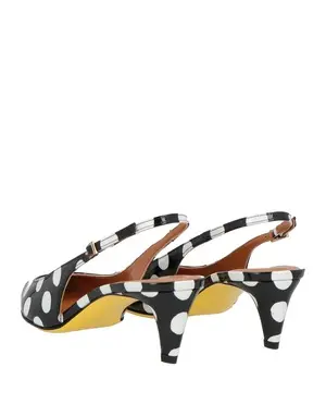 Marni Polka Dot Pointed-toe High-heeled Slingback Sandals