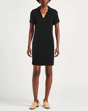 Rag & Bone Fitted Knit Dress With Polo Collar