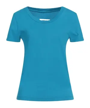 MAISON MARGIELA Plain Colour T-shirt - Blue