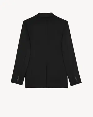Saint Laurent Cashmere Long-sleeved Suit Jacket
