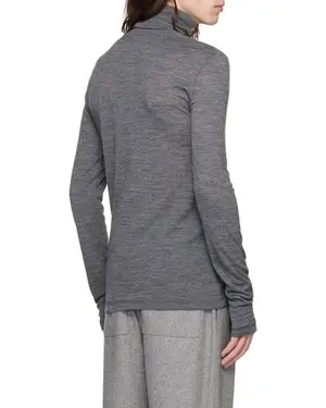 JIL SANDER Roll Neck Straight Hem Jumper