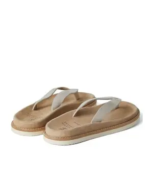 Brunello Cucinelli Suede Flip Flops
