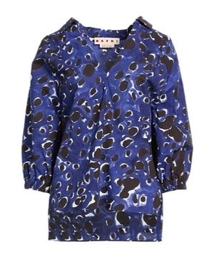 Marni Printed V-neck Top - Blue