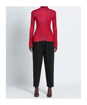 Burberry Geometric Print Turtleneck Sweater
