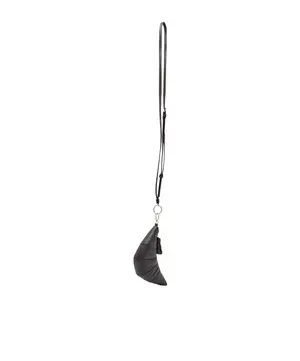 LEMAIRE Croissant Leather Cross-body Coin Purse - Black
