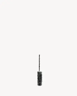 Saint Laurent Micro Evening Bag In Crystals - Black