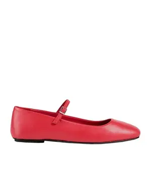 MAXCO. Plain Colour Ballet Flats - Red
