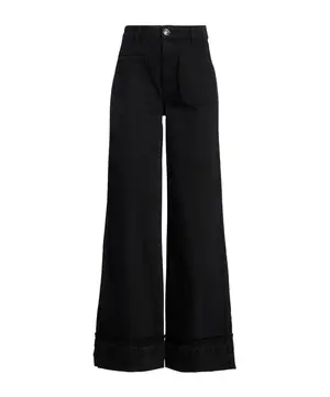 Rag & Bone Plain Colour Wide-leg Jeans - Black
