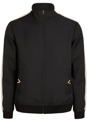 Valentino Garavani Jersey-twill Track Jacket With Contrasting Inserts