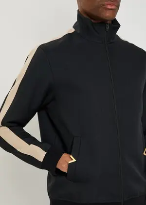 Valentino Garavani Jersey-twill Track Jacket With Contrasting Inserts