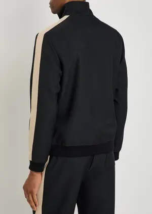 Valentino Garavani Jersey-twill Track Jacket With Contrasting Inserts