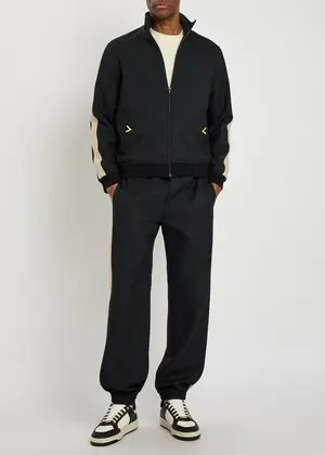 Valentino Garavani Jersey-twill Track Jacket With Contrasting Inserts
