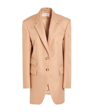 Sportmax Single-breasted Twill Coat