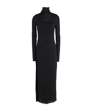MAXCO. Long Sleeve Embellished Turtleneck Maxi Dress