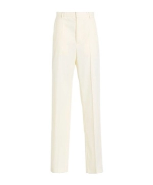 MAISON MARGIELA Solid-colored Straight-leg Pants - White