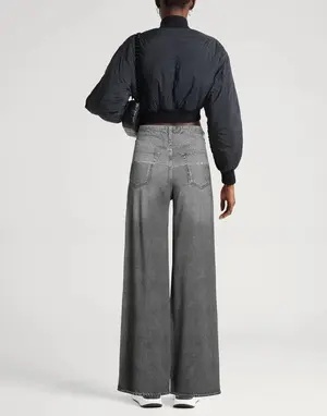 Rag & Bone Solid Color Loose Straight Leg Pants