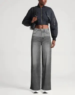 Rag & Bone Solid Color Loose Straight Leg Pants
