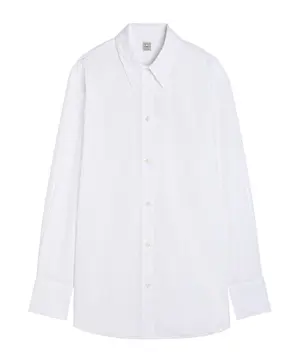 TOTEME Cotton And Linen-blend Shirt - White
