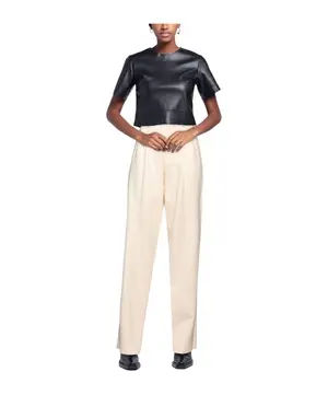 Sportmax High-waisted Straight-leg Pants