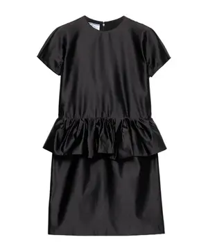 Prada Duchesse Silk Mini-dress - Black