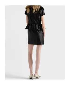Prada Duchesse Silk Mini-dress